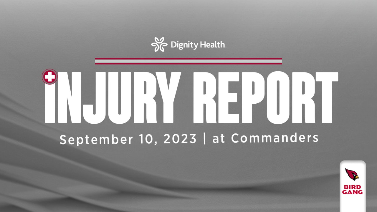 Injury Report: Week 1 At Commanders