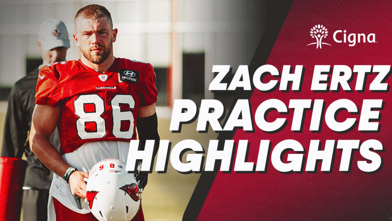Zach Ertz Debuts On The Practice Field