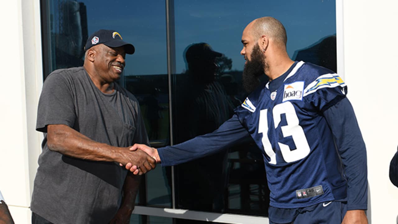 Chargers Alumni Visit Practice