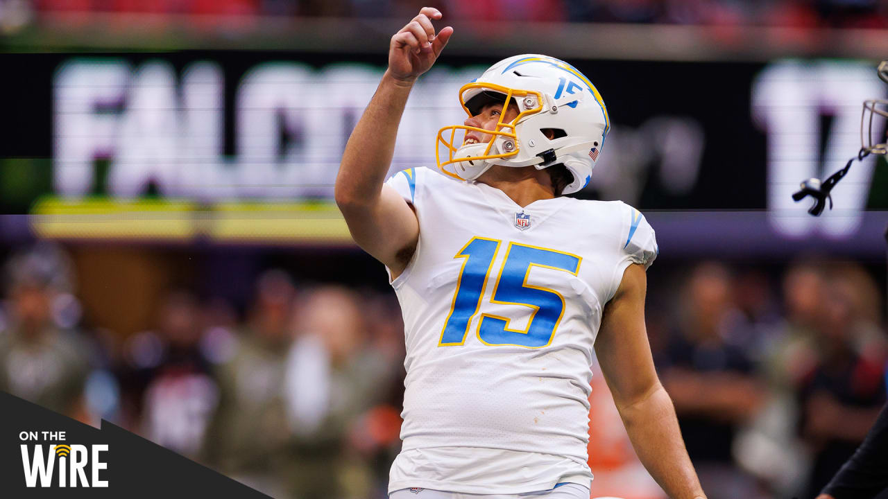 On The Wire Cameron Dicker Named Afc Special Teams Player Of The Week
