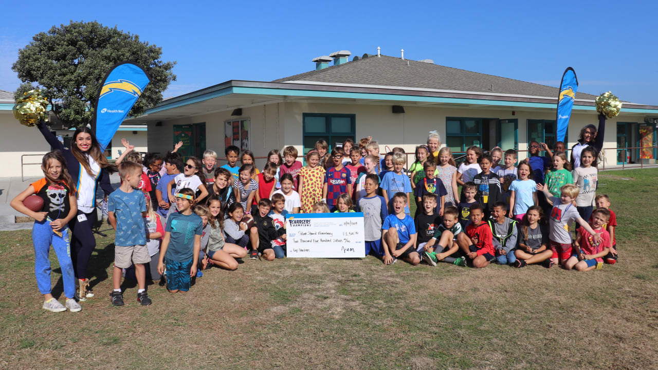 Chargers Champions Grand Opening at Silver Strand Elementary School