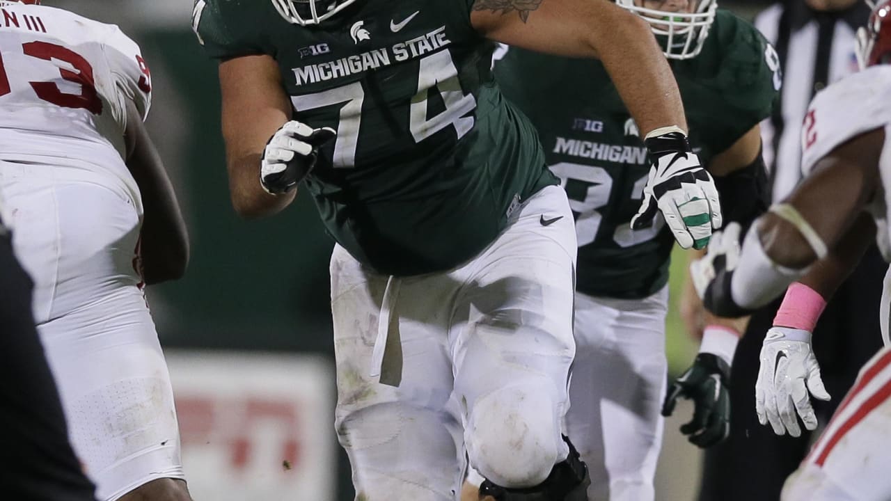 Michigan State's Jack Conklin in Action