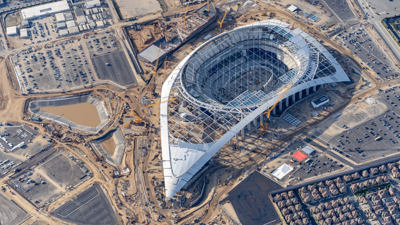 Photos: SoFi Stadium Construction Aerials