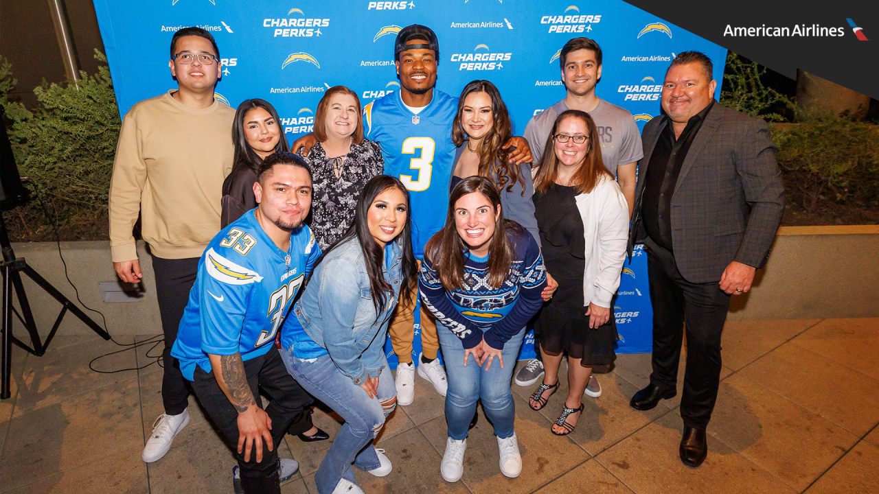 Derwin James, Jr. Dines with Chargers Perks Winners at Gunsmoke