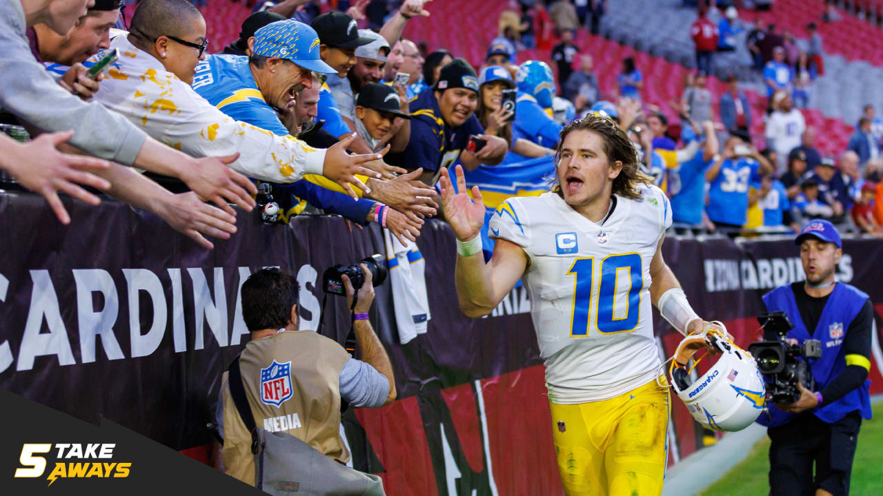 Chargers, Staley Praise Fan Support in Week 12 Road Win