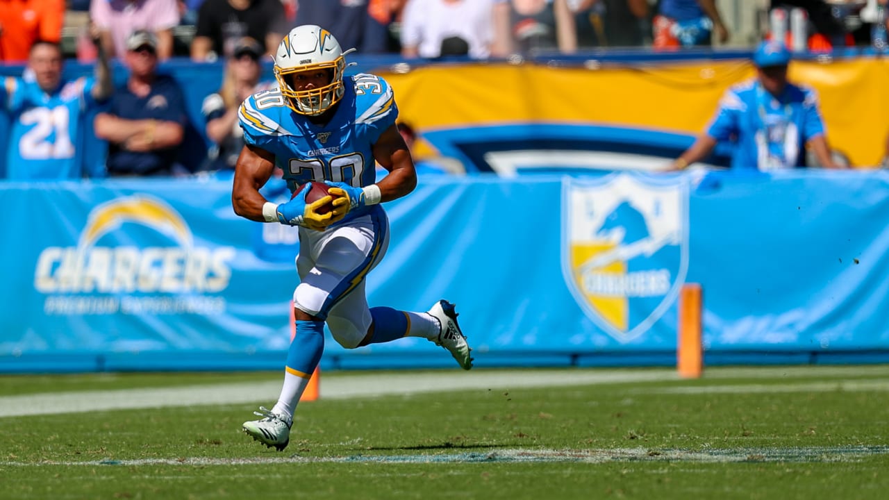 Los Angeles Chargers running back Austin Ekeler, quarterback Philip ...