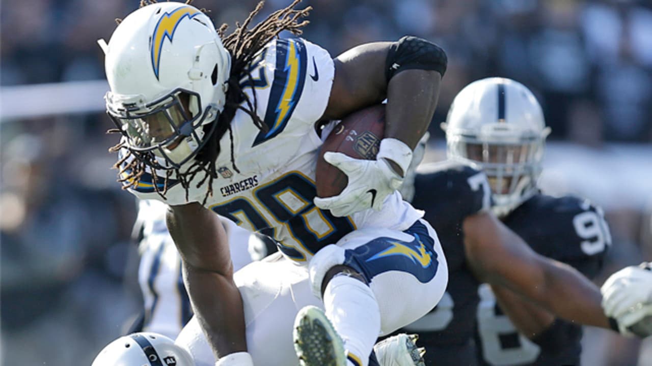 Melvin Gordon Hurdles Defender for Gain