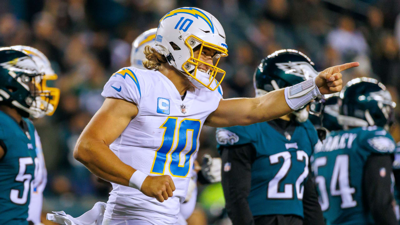 Scenes from Justin Herbert's Player of the Week Performance in Philadelphia