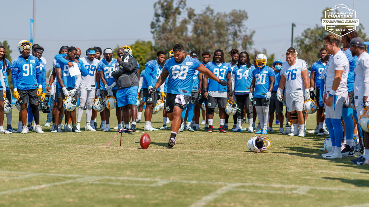 O-Line vs. D-Line Kicking Competition
