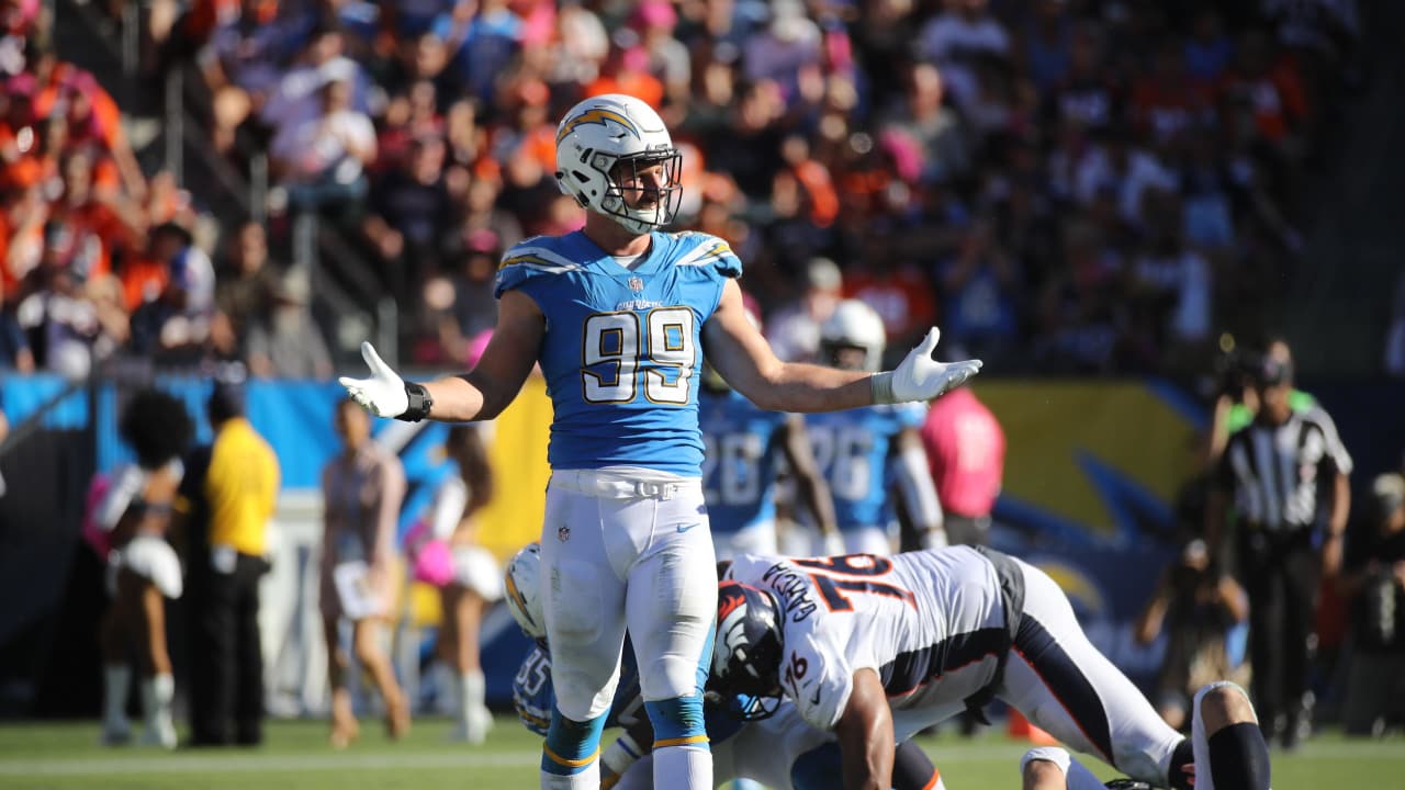 Joey Bosa Burns Allen Barbre for Sack