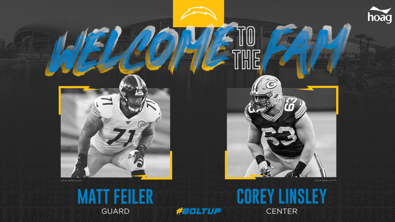 Corey Linsley and Matt Feiler Agree to Terms, Free Agency 2021