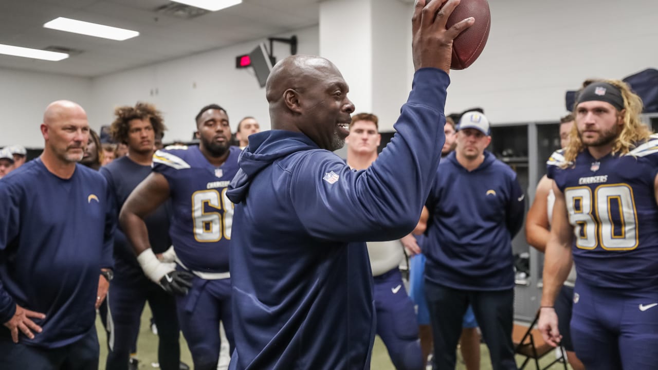 The Chargers Soak In The 38-14 Win Against Cleveland