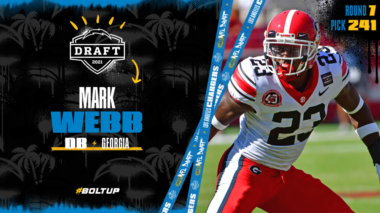2021 NFL Draft: Chargers Select Mark Webb, Georgia, Round 7, Pick 241