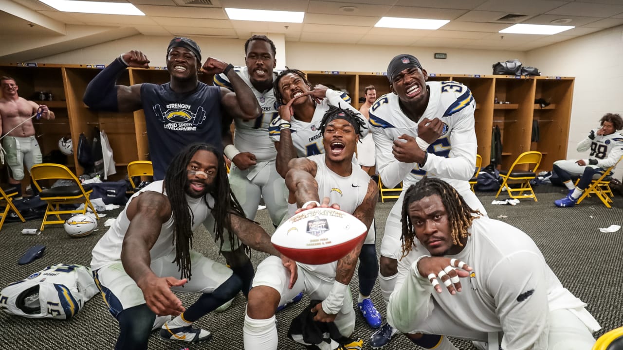 Chargers Celebrate Primetime Victory