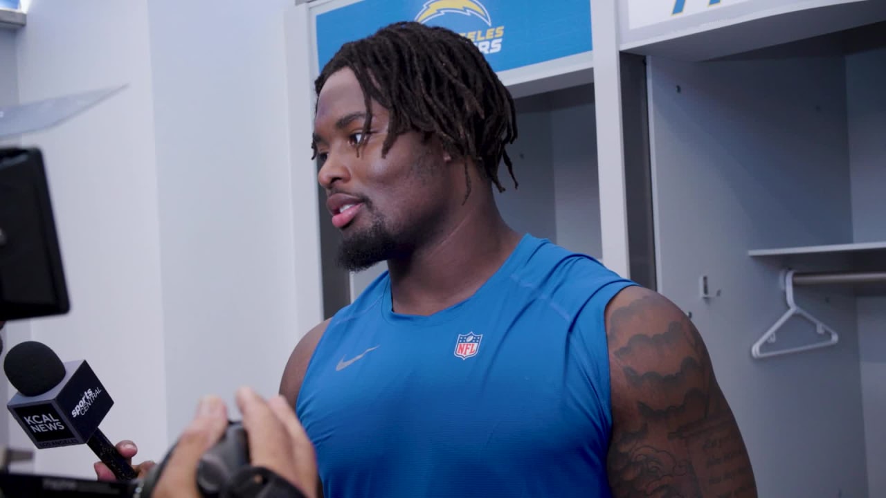 Media Availability: Zion Johnson: "Everyone Chipped in to the Win"