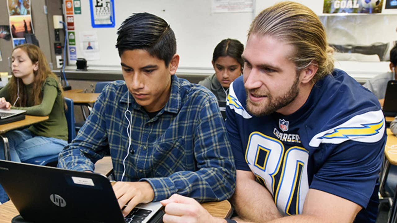 Chargers Host Character Playbook for Santiago School