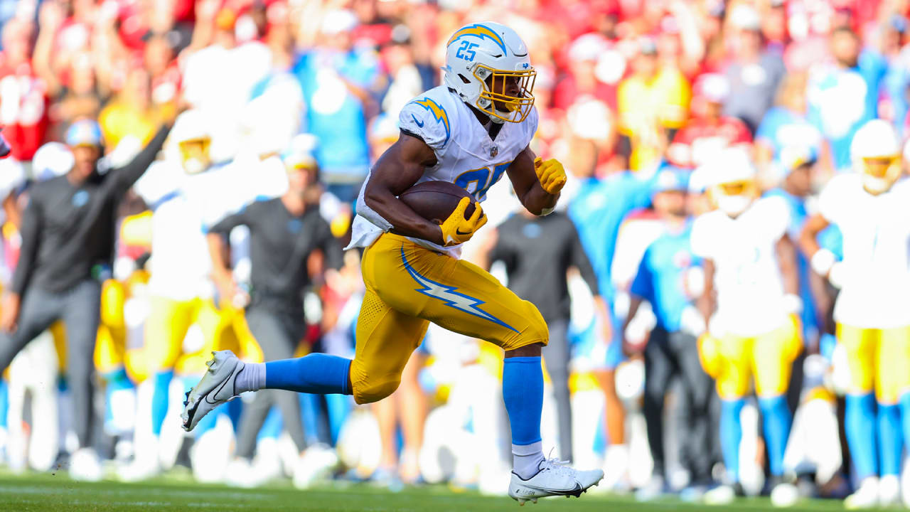 Joshua Kelley Highlight: 49-yard TD! Joshua Kelley Burns Chiefs Defense ...