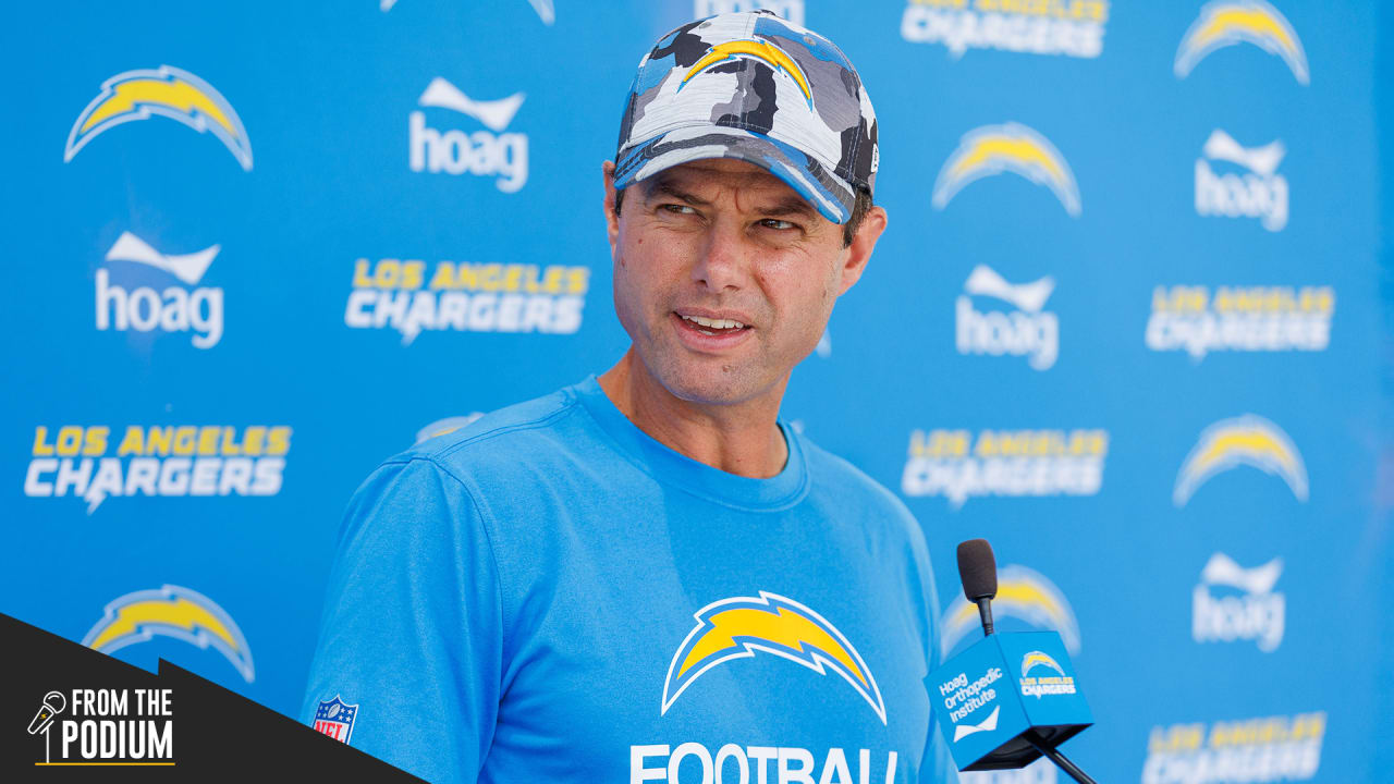 From the Podium | Coach Staley Talks Right Tackle Battle