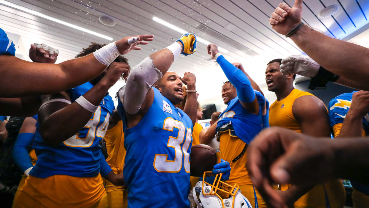 Photos: Postgame Celebration over Raiders for MNF