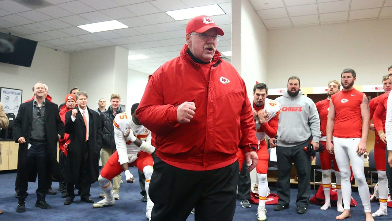 Chiefs vs. Broncos: Locker Room Celebration
