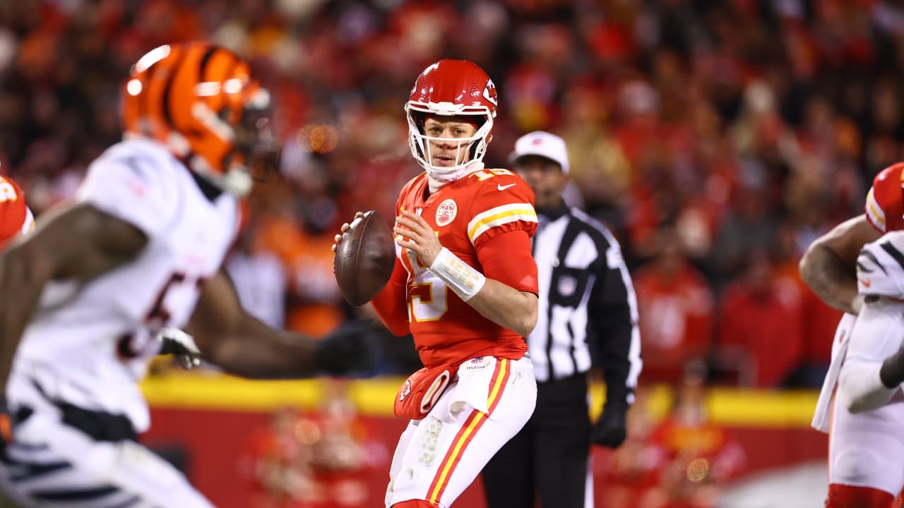 Patrick Mahomes Scrambles for a First Down to Set Up the Game-Winning FG