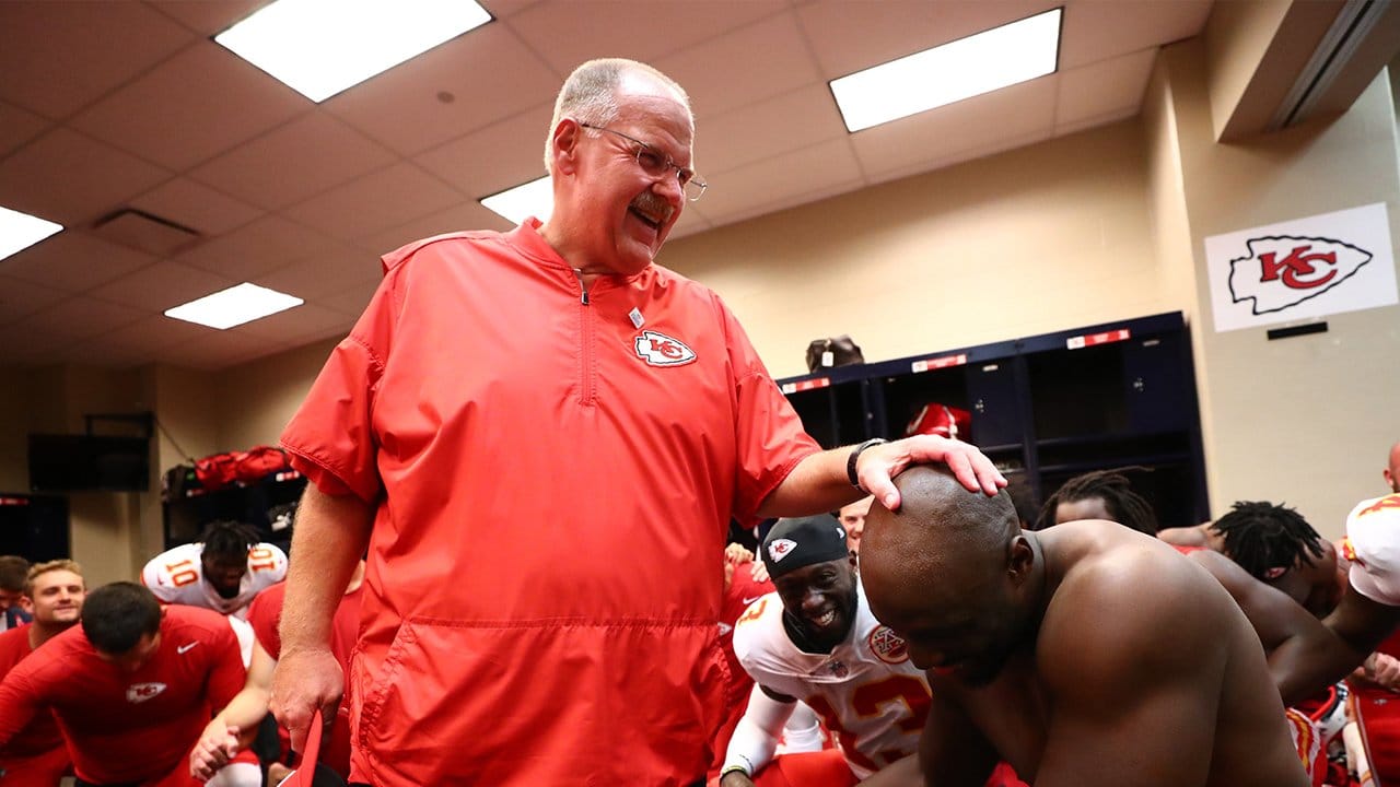 Chiefs vs. Texans: Postgame Locker Room Celebration