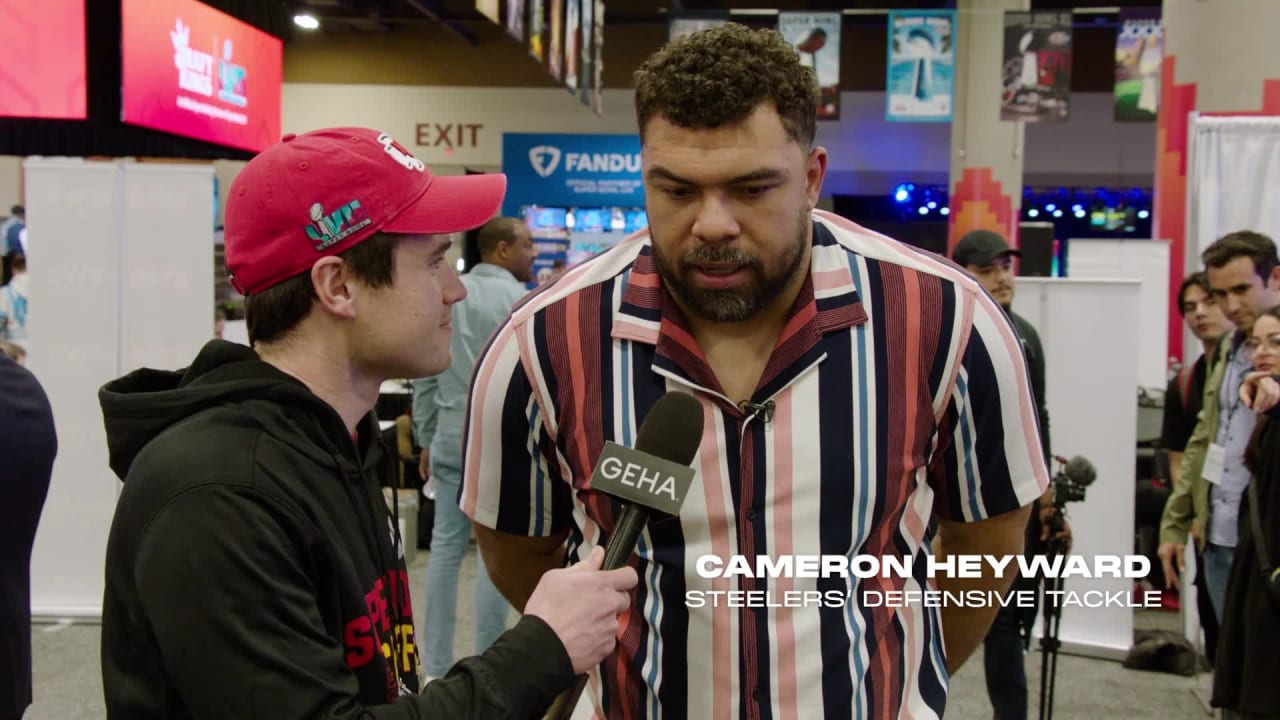 Cam Heyward Chats with Matt McMullen from Super Bowl LVII Media Center