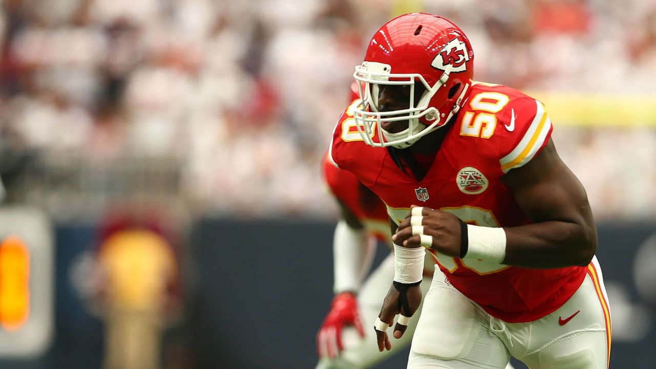 Justin Houston Forces Fumble in Red Zone