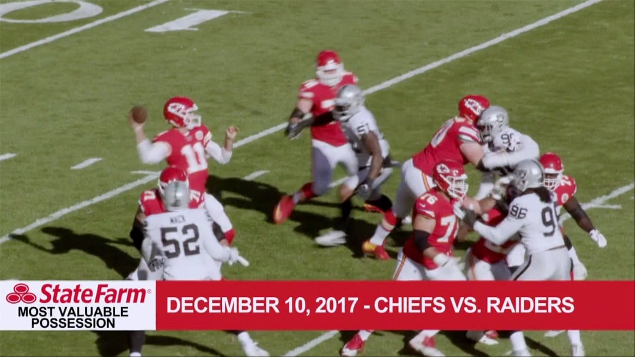 State Farm Most Valuable Possession: Chiefs vs. Raiders