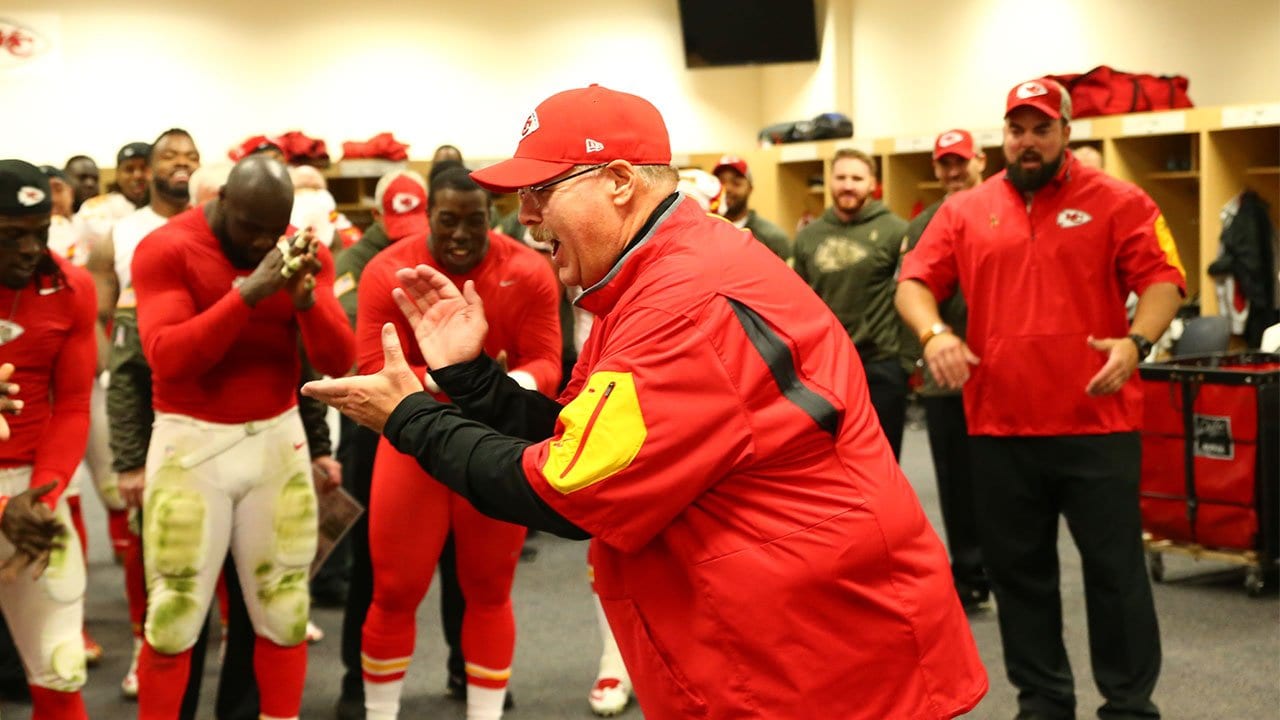 Chiefs vs. Broncos: Locker Room Celebration