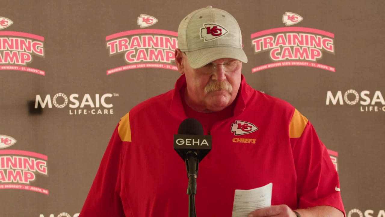 Andy Reid: "He looked smooth out here today. Strong. It looks like his ...