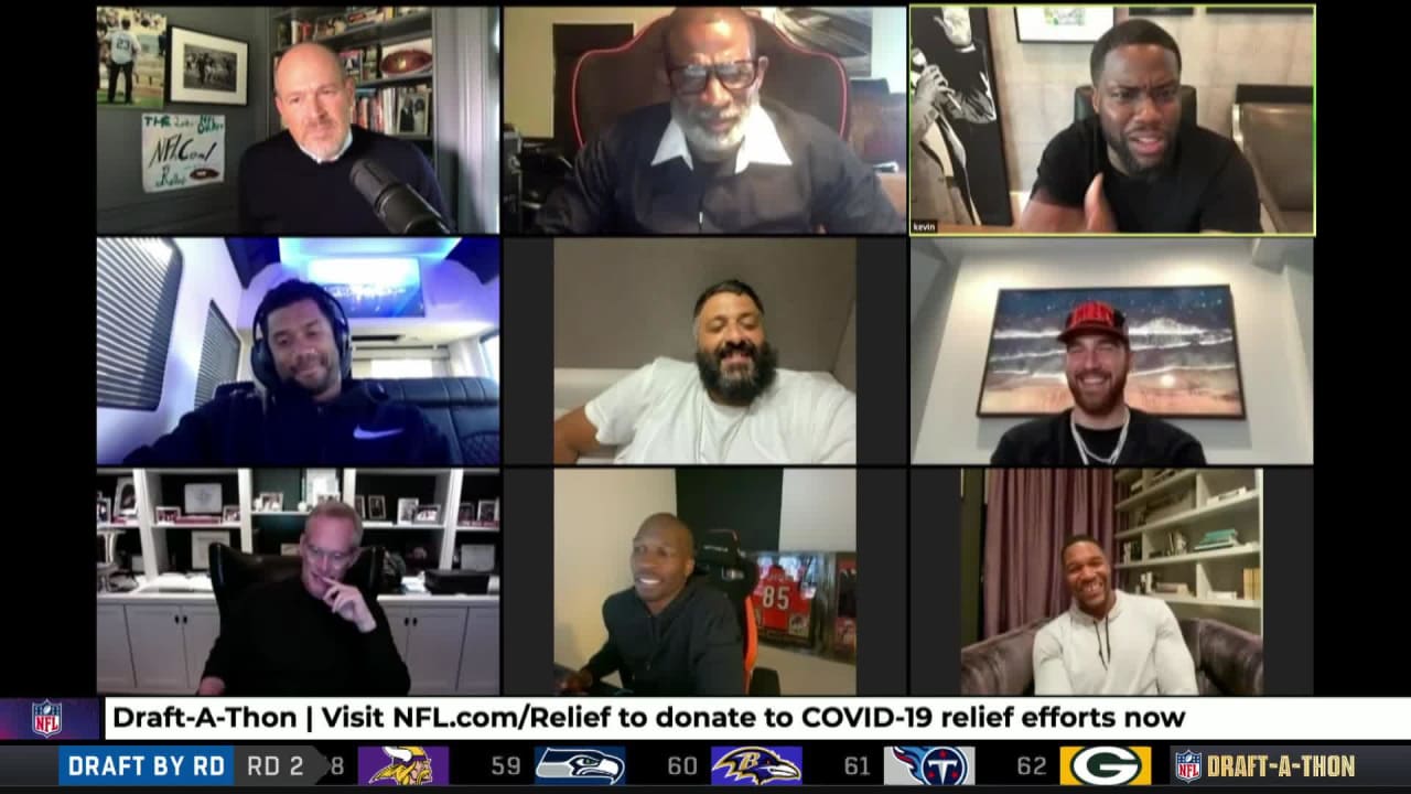 Travis Kelce Shows Off Swag During Draft-A-Thon