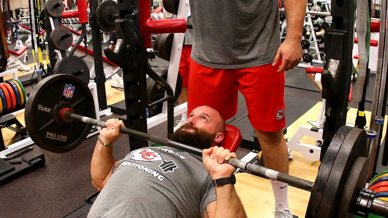 Photo Gallery: Chiefs in the Weight Room