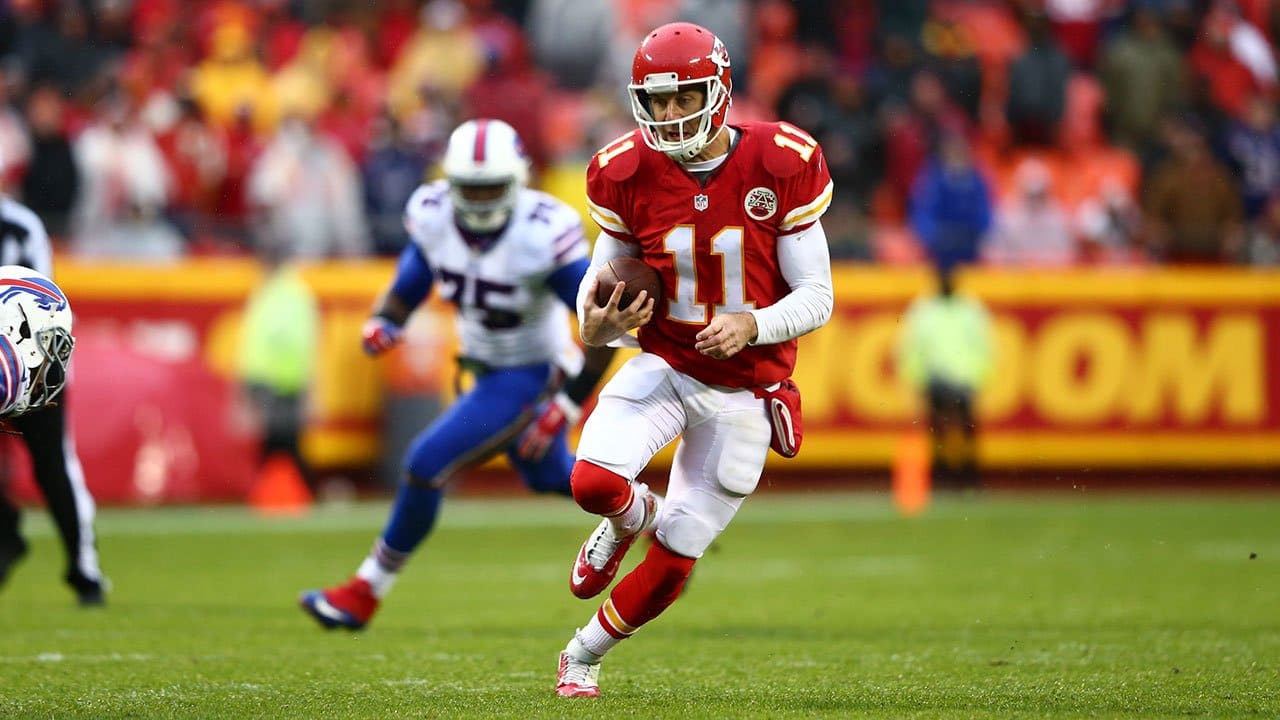 Alex Smith Scrambles for the First Down