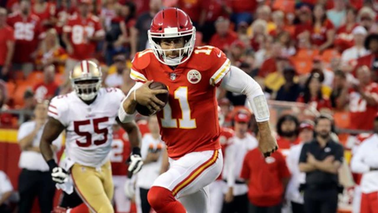 Alex Smith Runs for a First Down