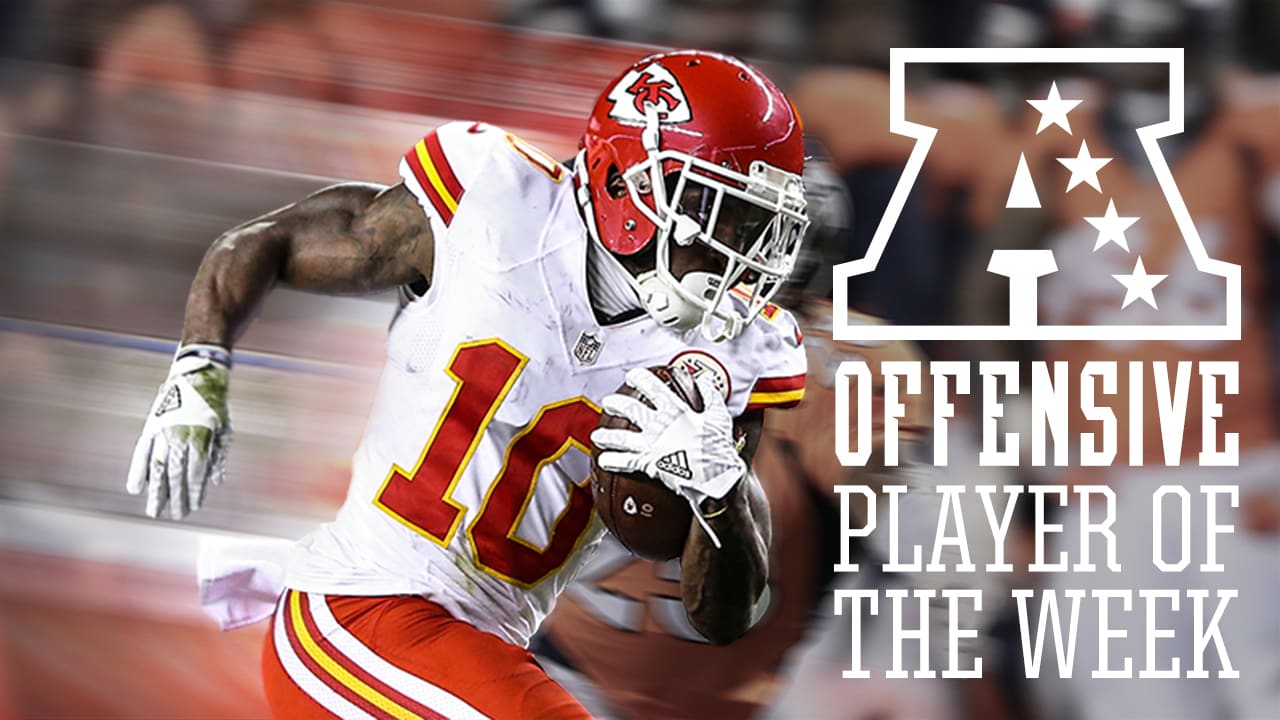 WR Tyreek Hill Named AFC Offensive Player of the Week