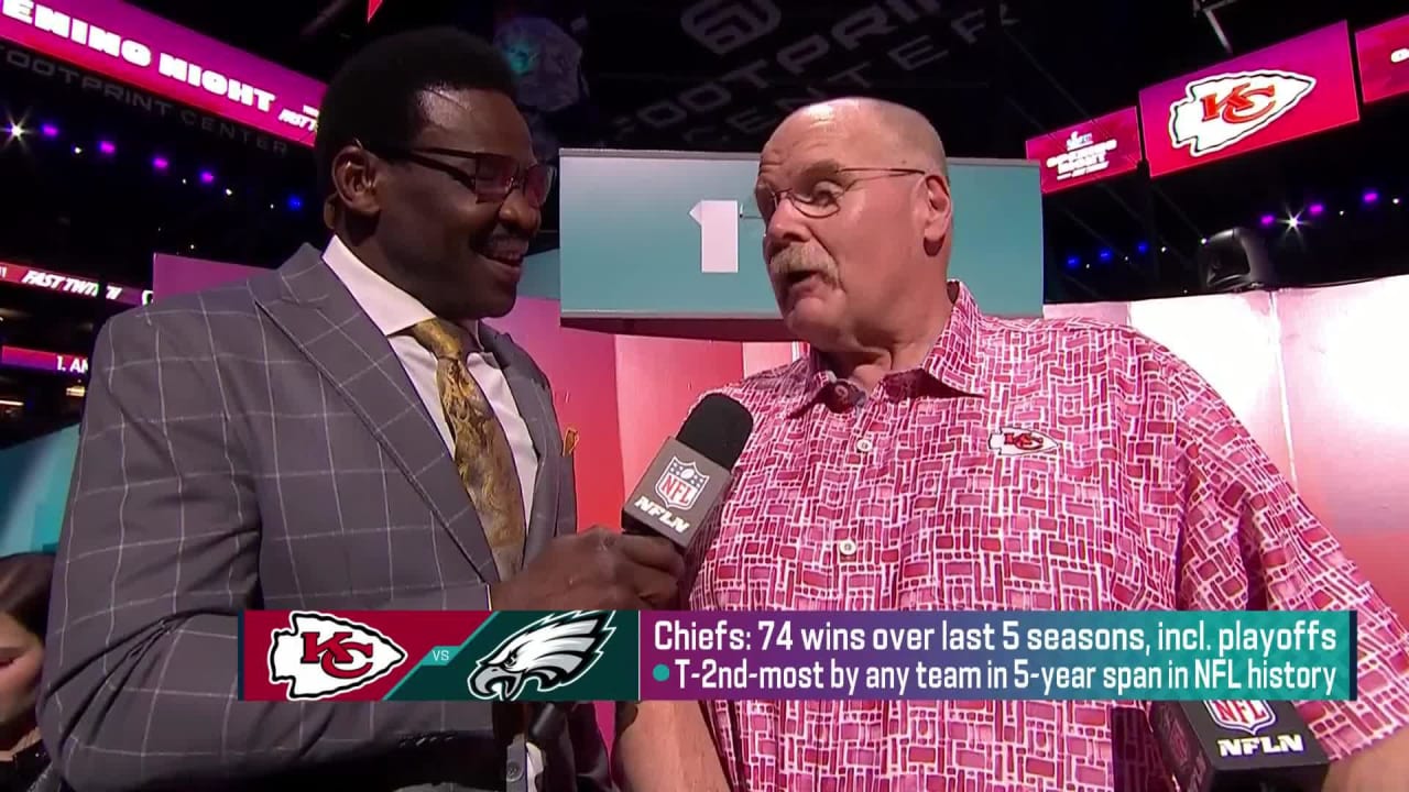 Andy Reid Talks to Michael Irvin about Patrick Mahomes' Distinguishing ...