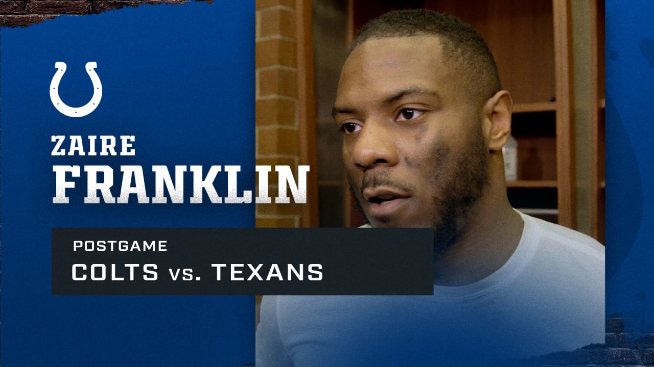 Zaire Franklin: Colts vs. Texans Postgame