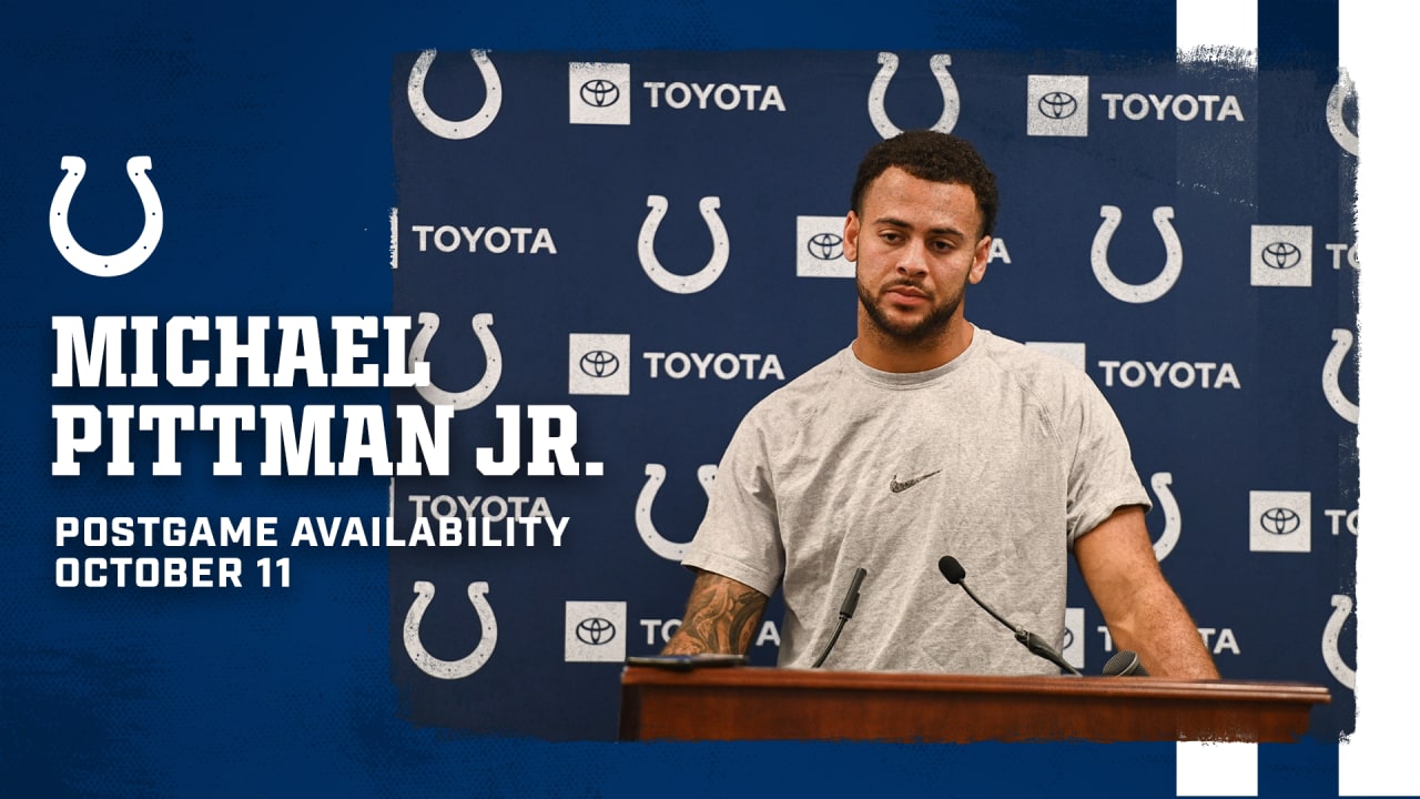 Colts at Ravens Postgame: Michael Pittman Jr.