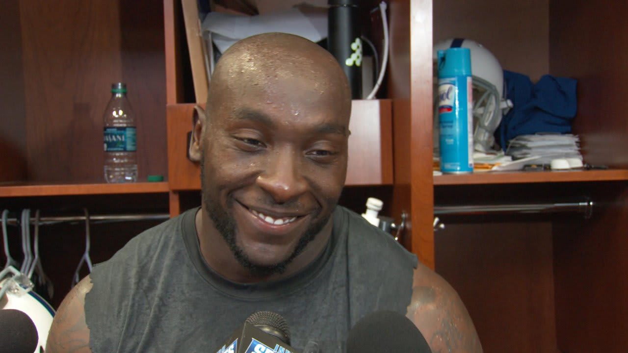 Robert Mathis: "Feels good. No setbacks"