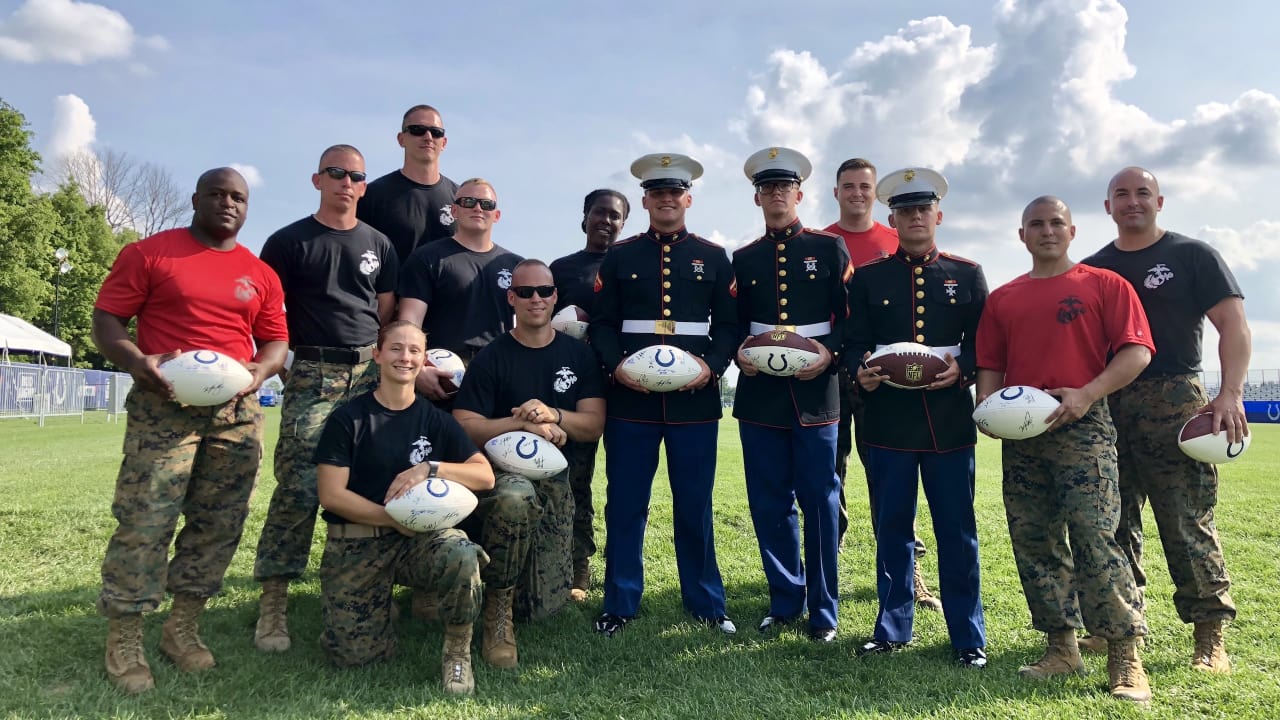Armed Forces Day At Colts Training Camp