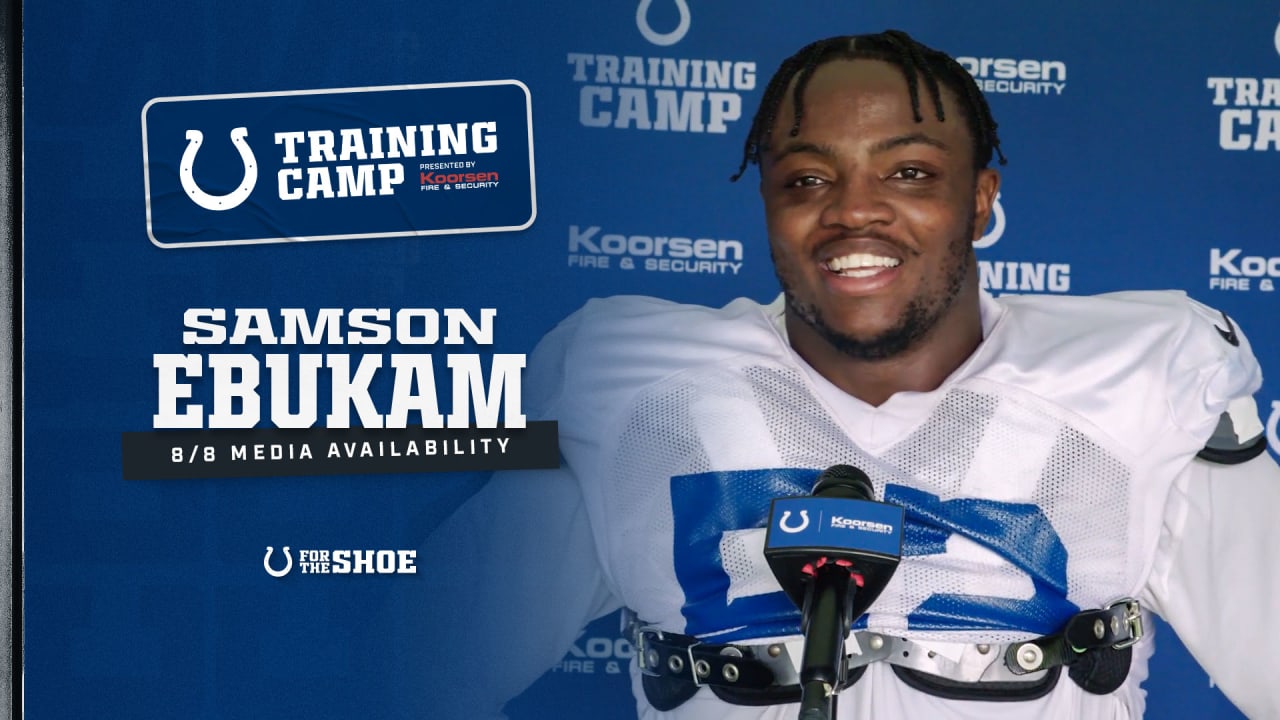 Samson Ebukam: Training camp media availability, August 8