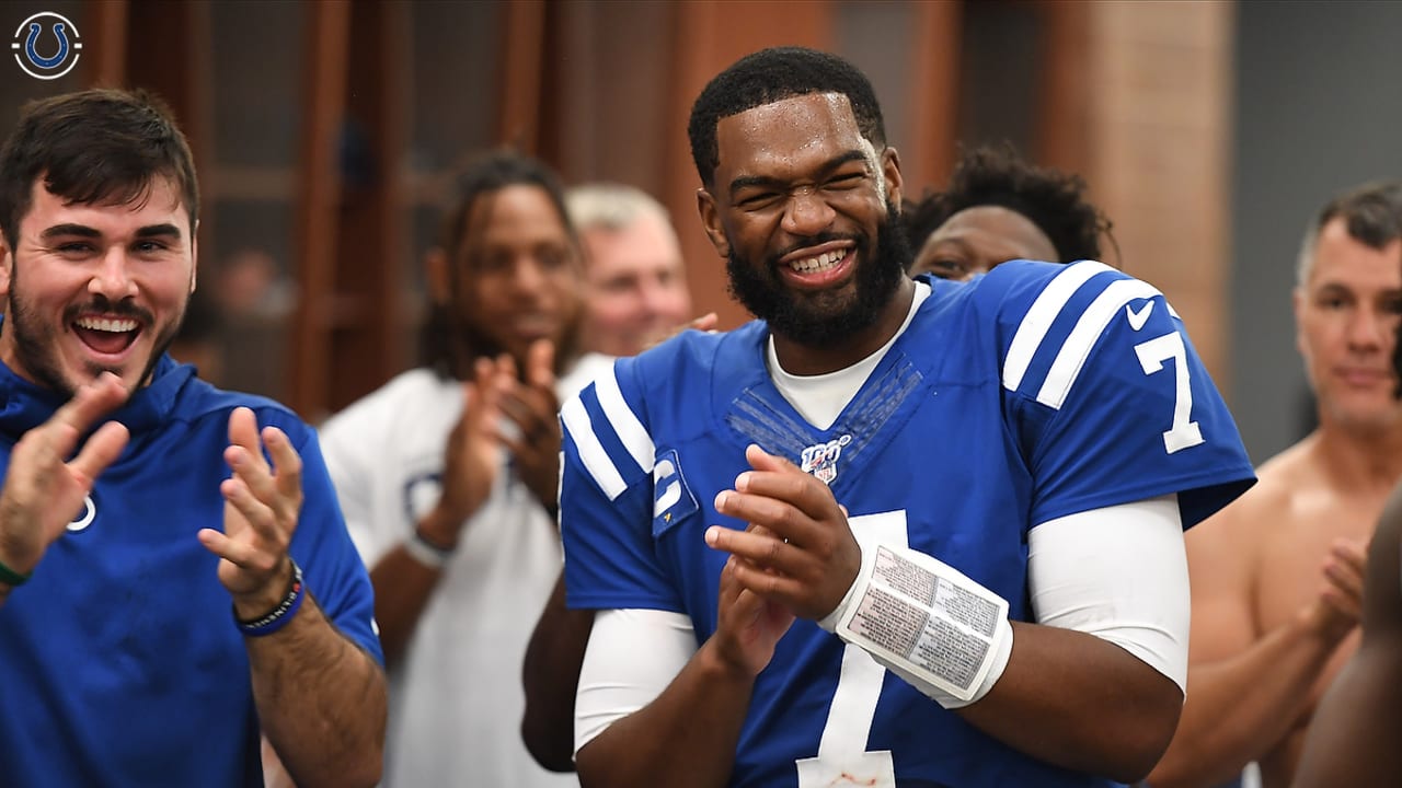 Locker Room Celebration: Colts vs. Falcons
