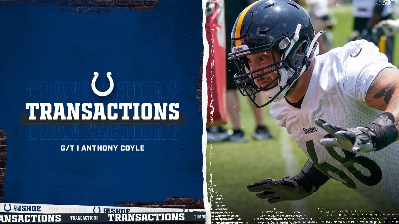 Colts today signed guard/tackle Anthony Coyle to the practice squad