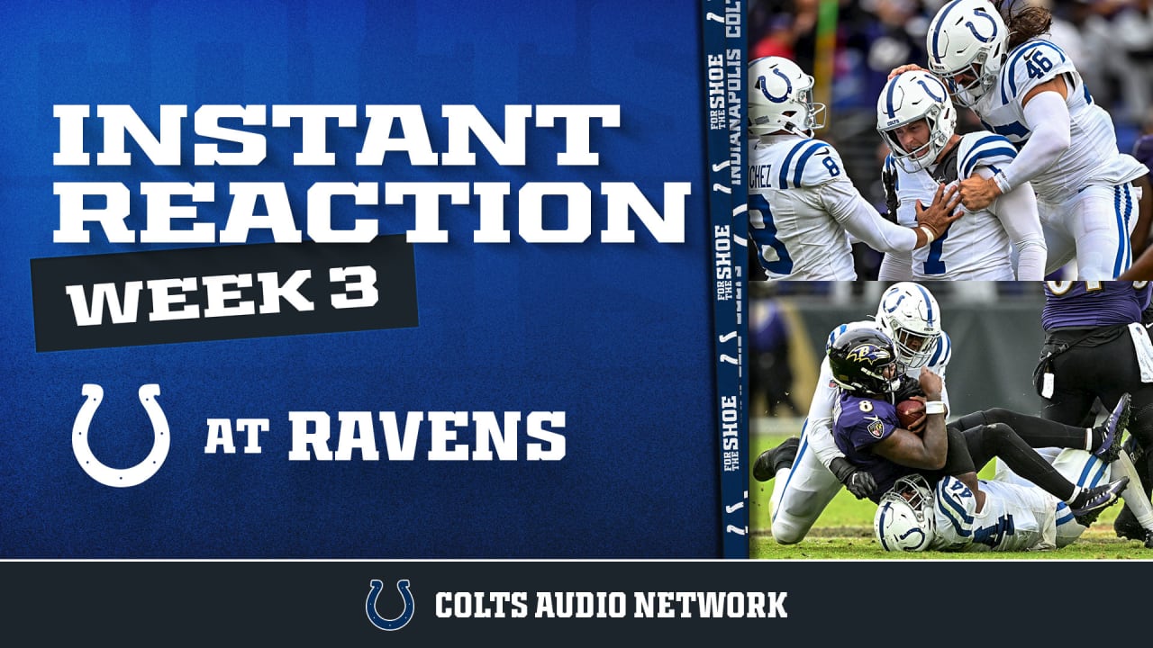 Instant Reaction: Colts at Ravens, Week 3
