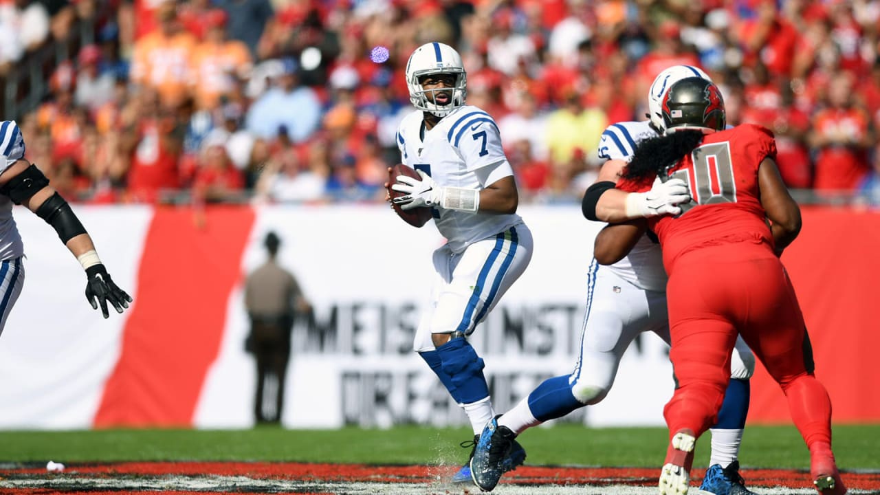 HIGHLIGHT | Jacoby Brissett Hits Marcus Johnson For 50-Yard Completion