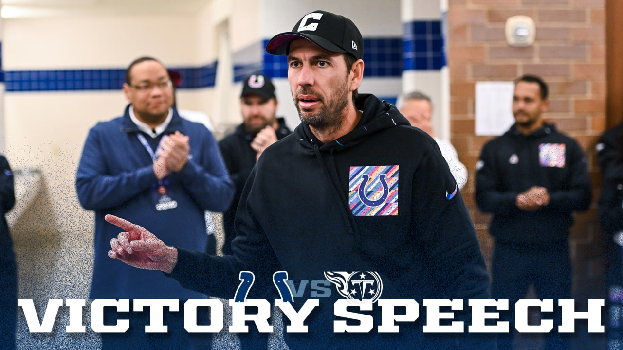 Victory Speech: Colts vs. Titans
