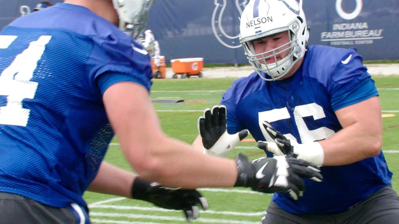 Quenton Nelson at Rookie Minicamp