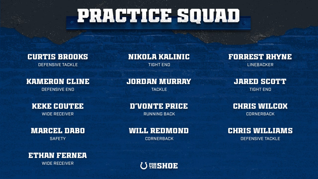 Colts Sign 13 Players To Practice Squad