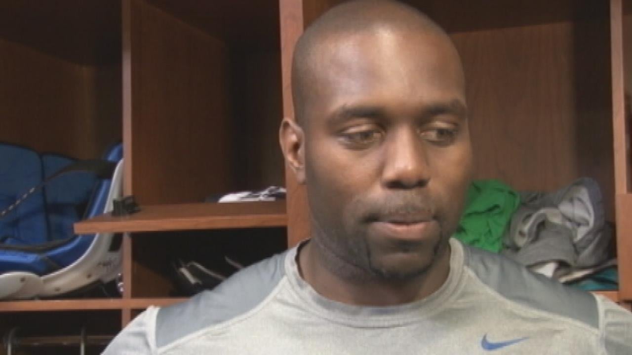 Colts Mini Camp: Trent Cole Locker Room